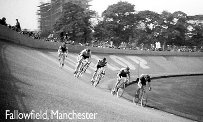 Fallowfield Stadium in Manchester, bicycle racing track